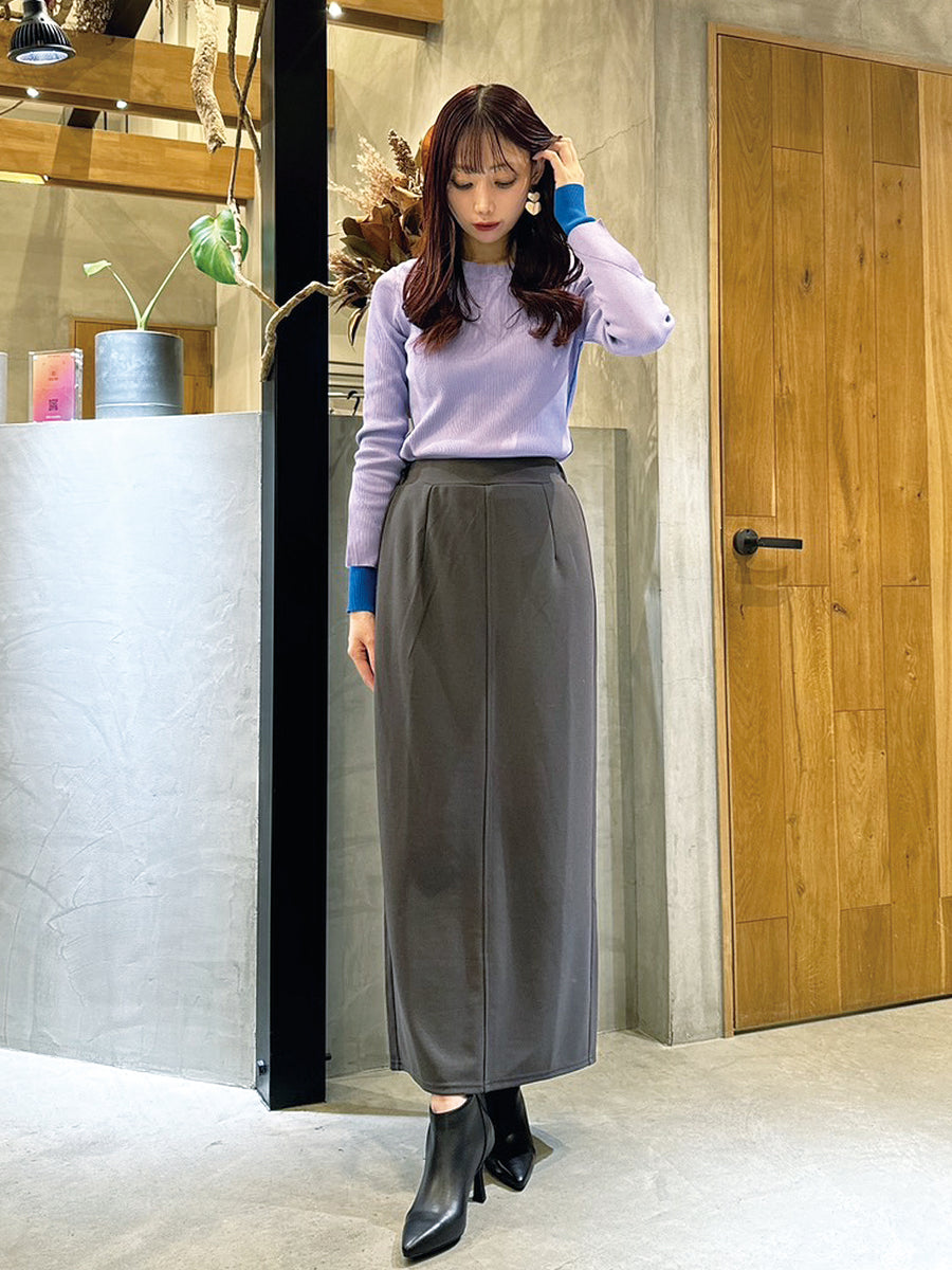 COLOR BLOCK RIB KNIT TOP – FRUNQAVAN ONLINE STORE